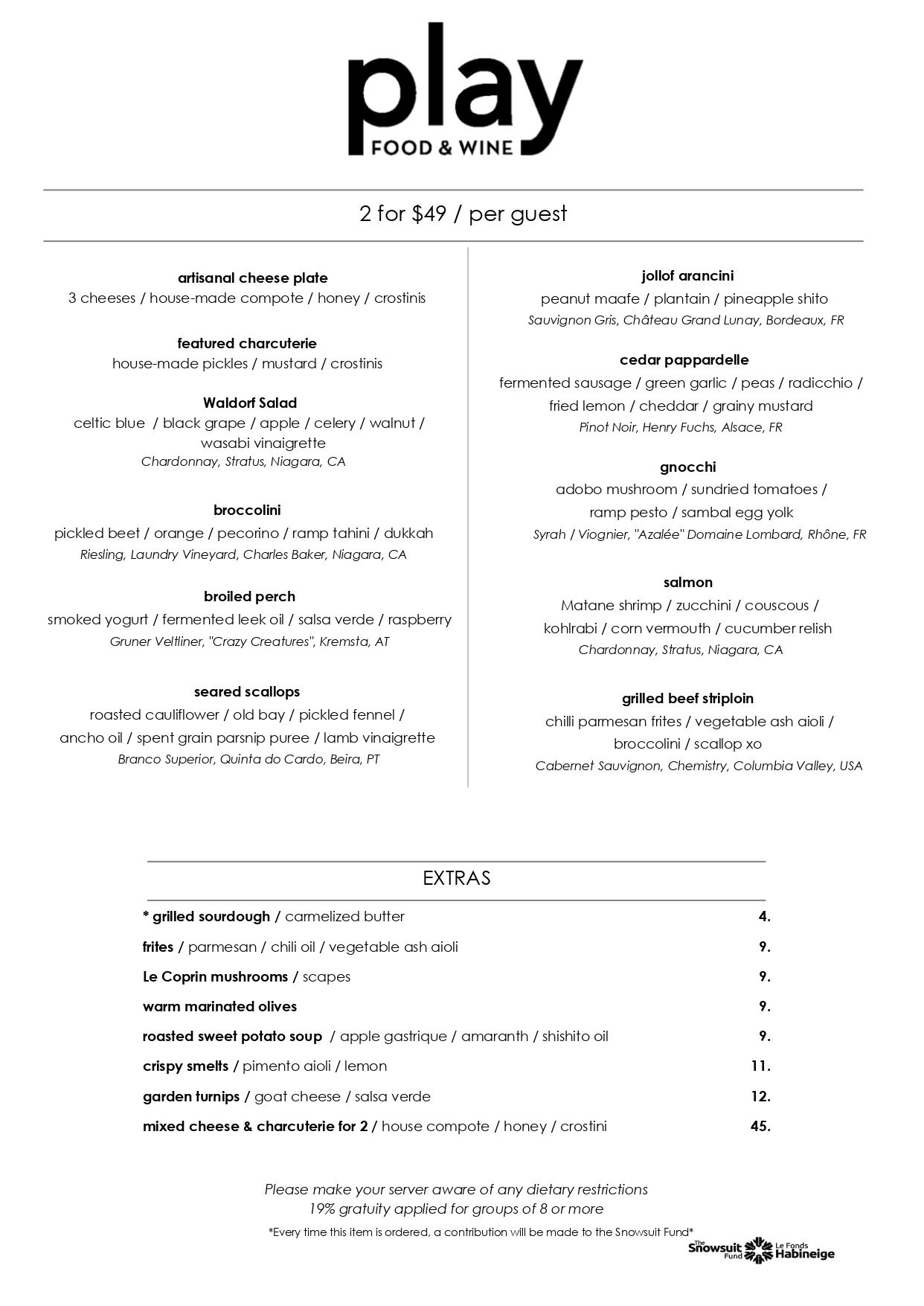 Play food & wine > Home