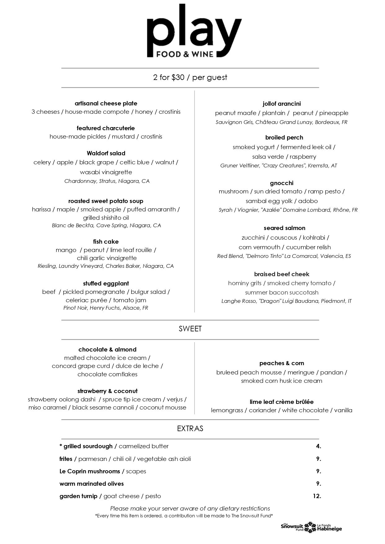 Play food & wine > Home